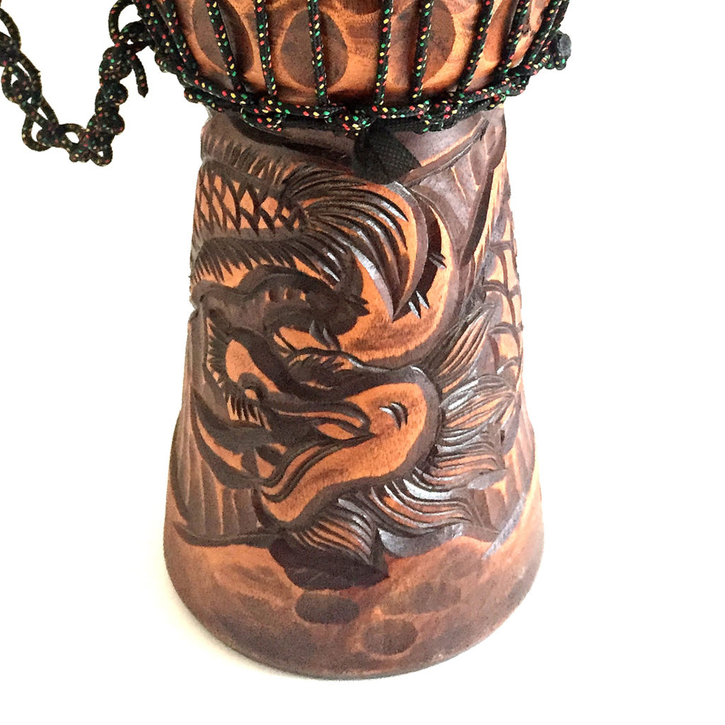 Dragon Power Drum, Deep Carved Djembe – OTA