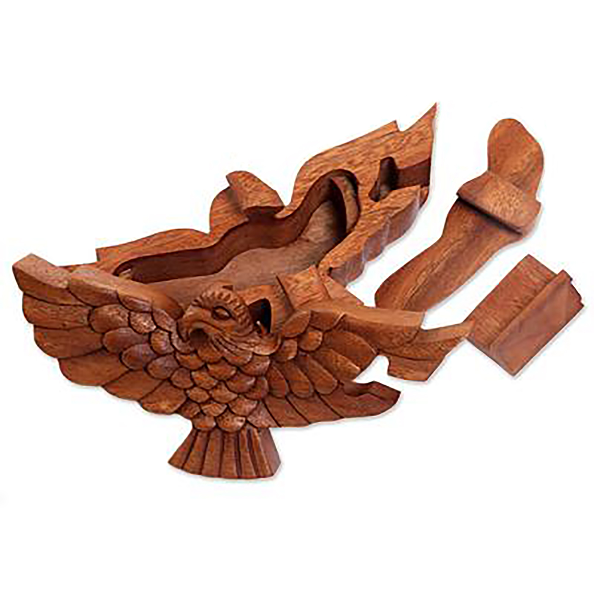 Eagle Puzzle Box, Hand Carved – OTA